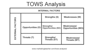 TOWS Analysis - Marketing Teacher